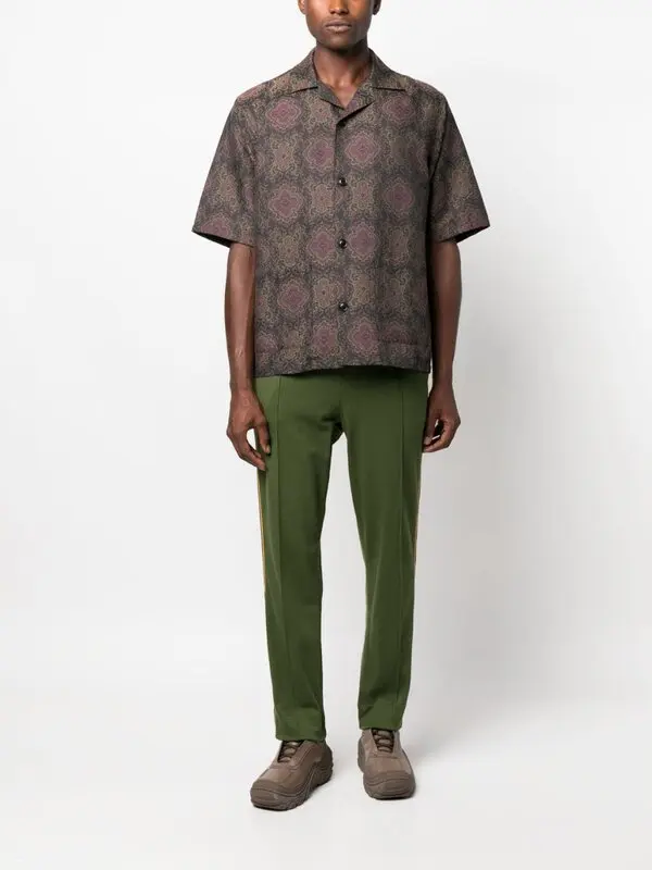 Needles Geometric-pattern Short-sleeved Shirt