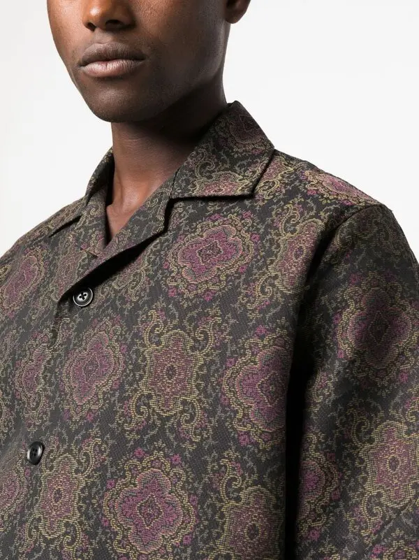 Needles Geometric-pattern Short-sleeved Shirt