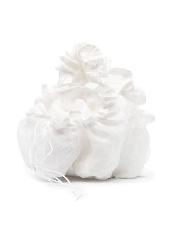 新品未使用　Cecilie Bahnsen ホワイトクッションカバー Cecilie Bahnsen Kiku Mini Satchel Bag - White | Editorialist