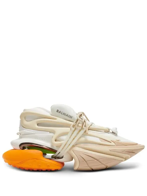 Balmain Unicorn Low-Top Sneakers - Neutrals | Editorialist