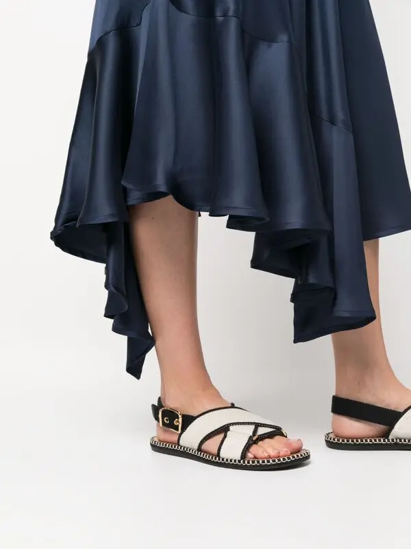 Colville Asymmetric-hem Silk Skirt