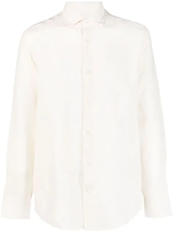 Frescobol Carioca Linen Long-sleeve Shirt - Neutrals