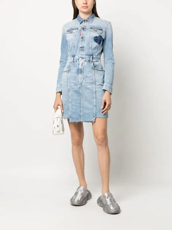 Dsquared2 Button-up Denim Shirt Dress