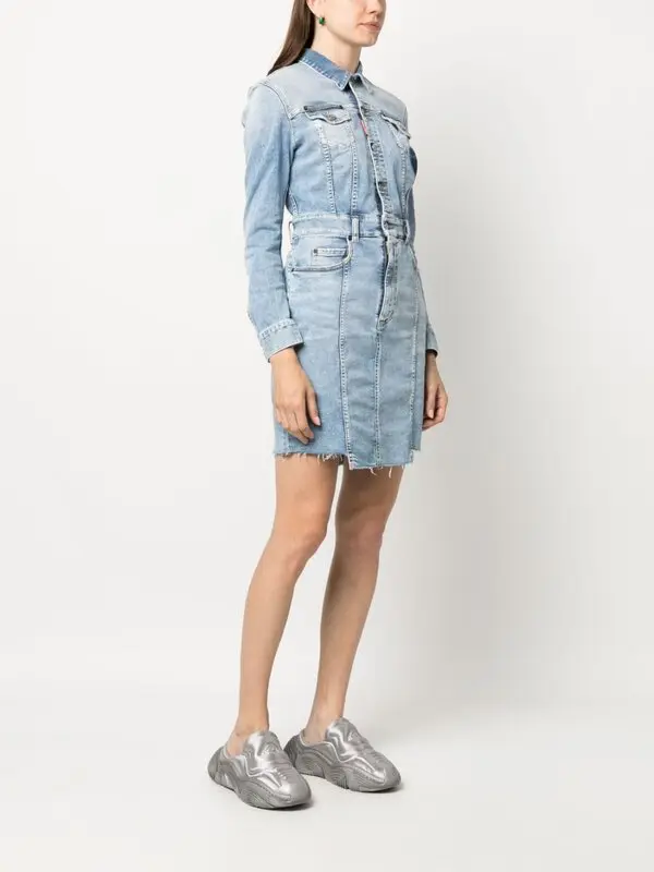 Dsquared2 Button-up Denim Shirt Dress