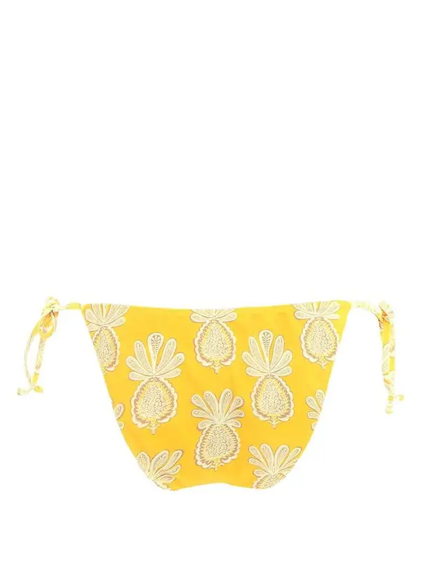 La DoubleJ Pineapple-print Bikini Bottoms