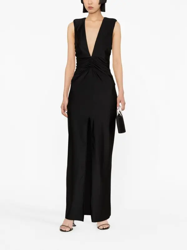 Amen Ruched-effect Maxi Dress