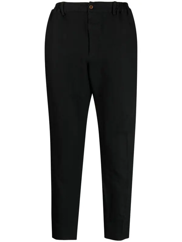 Comme Des Garçons Chevron-pattern Tapered Trousers
