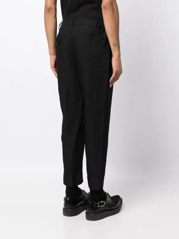 Comme Des Garçons Chevron-pattern Tapered Trousers