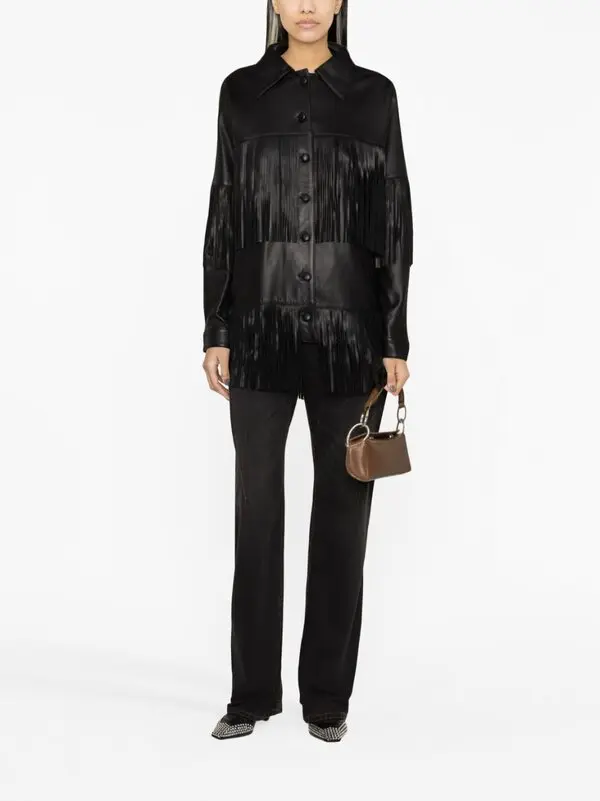 DANCASSAB Loretta Fringed Leather Jacket