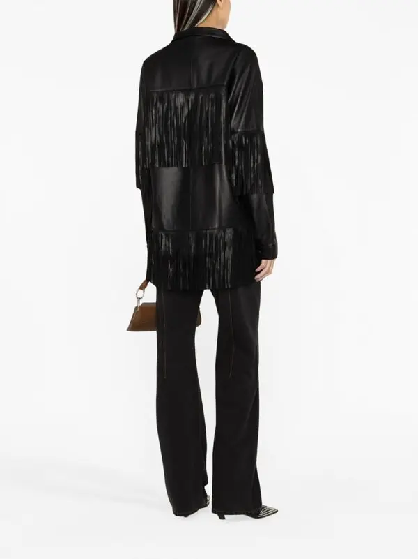 DANCASSAB Loretta Fringed Leather Jacket