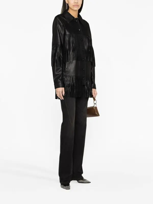 DANCASSAB Loretta Fringed Leather Jacket