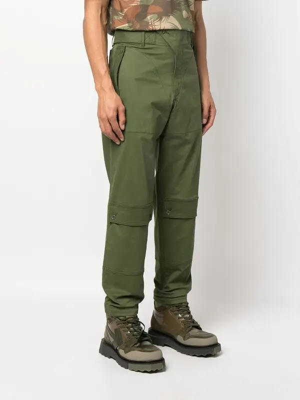 Moschino Multi-pocket Cotton Straight Trousers