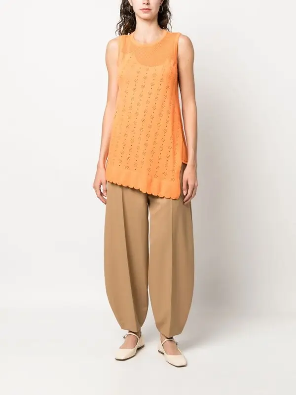 Viktor & Rolf Sleeveless Knit Top - Orange