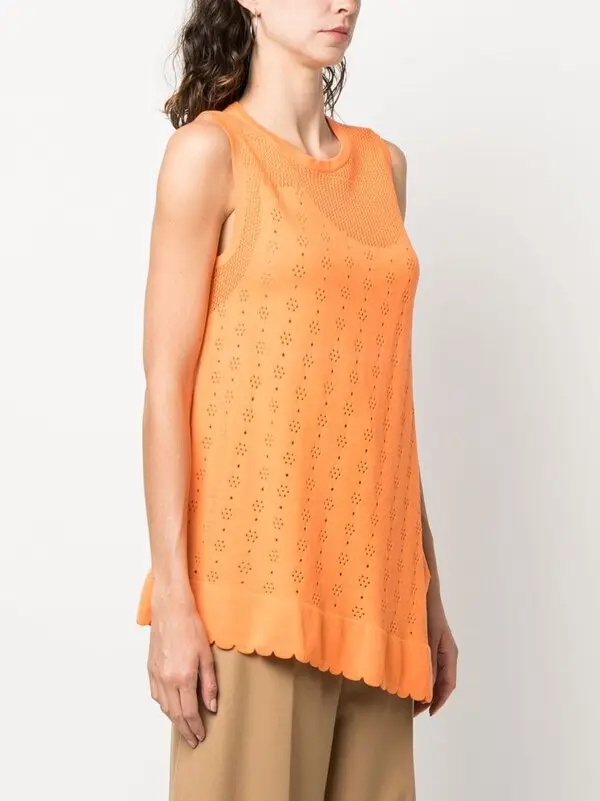 Viktor & Rolf Sleeveless Knit Top - Orange