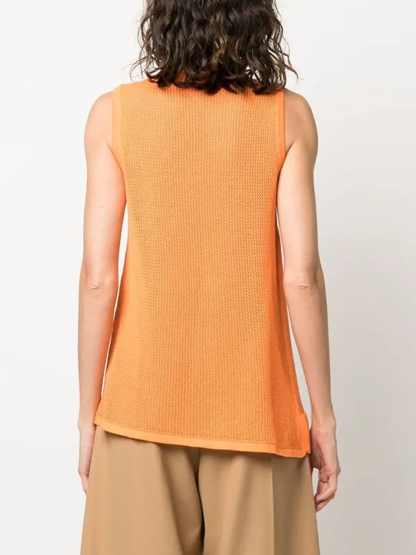 Viktor & Rolf Sleeveless Knit Top - Orange