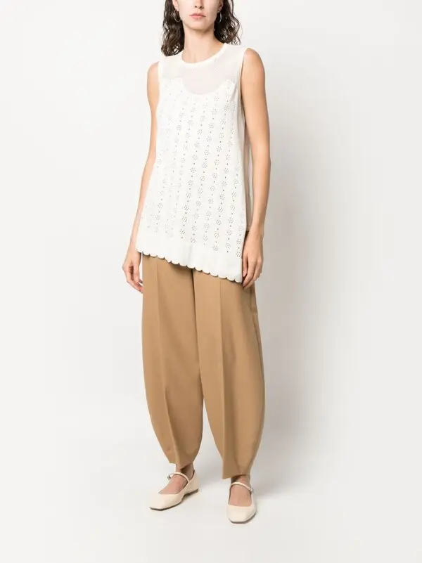 Viktor & Rolf Sleeveless Knit Top - Neutrals