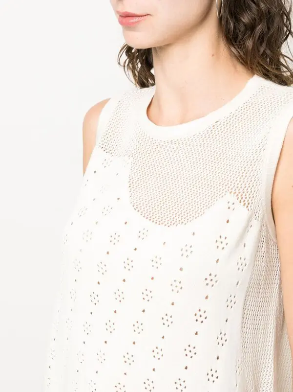 Viktor & Rolf Sleeveless Knit Top - Neutrals