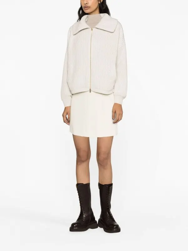 Herno Chunky-knit Zip-up Cashmere Cardigan