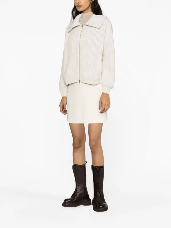 Herno Chunky-knit Zip-up Cashmere Cardigan
