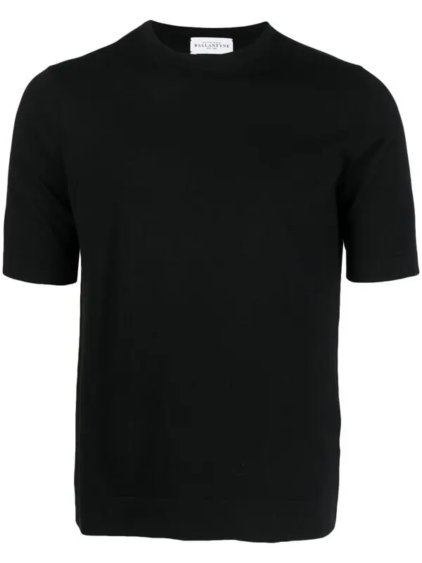 BALLANTYNE Short-sleeve Cotton T-shirt - Black