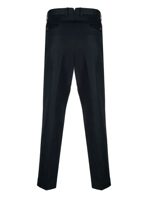 DELL'OGLIO Pleat-detail Cropped Chinos - Blue