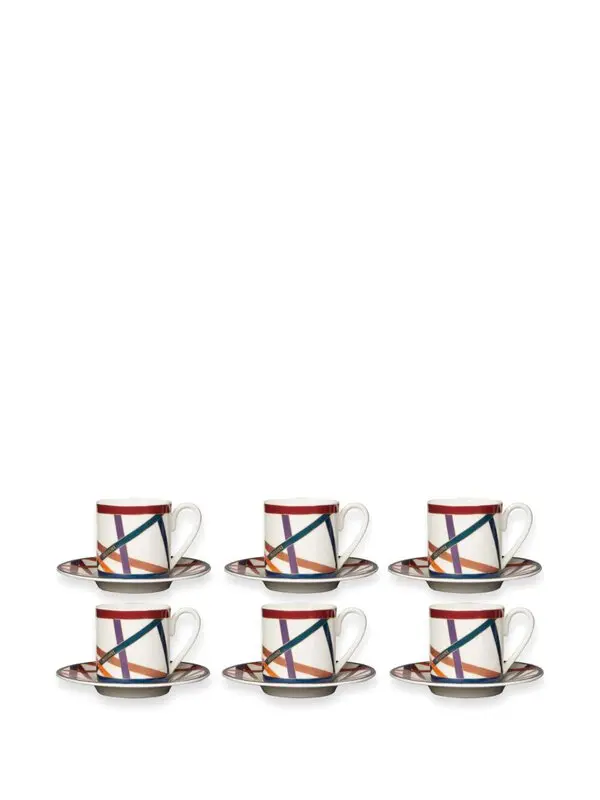 Missoni Nastri Set-of-six Coffee Cups