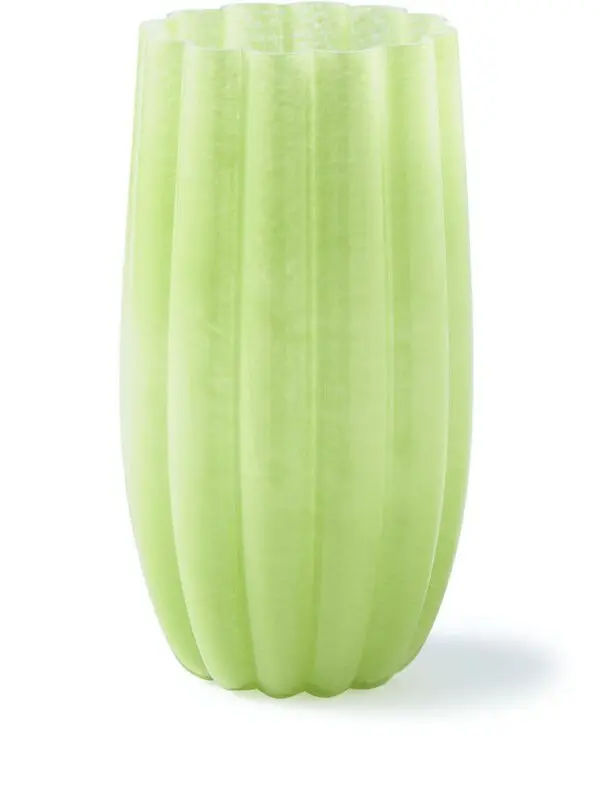 POLSPOTTEN Large Melon Glass Vase - Green