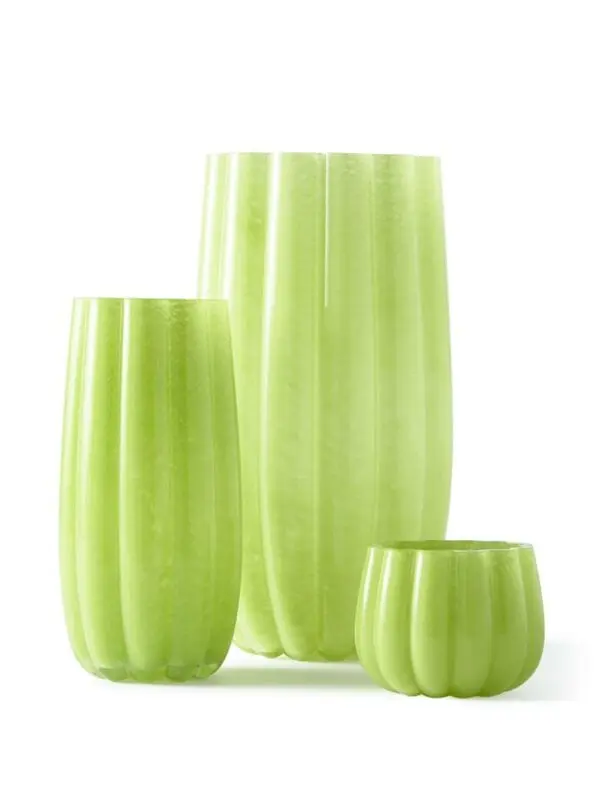 POLSPOTTEN Large Melon Glass Vase
