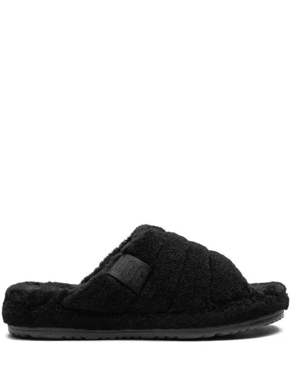 UGG Fluff Yeah Slides - Black