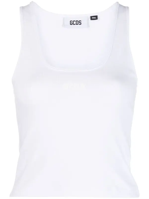 Gcds Sleeveless Jersey-knit Top