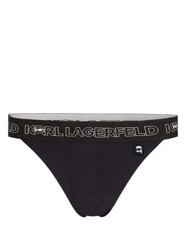 Karl Lagerfeld Ikon Bikini Bottom - Black