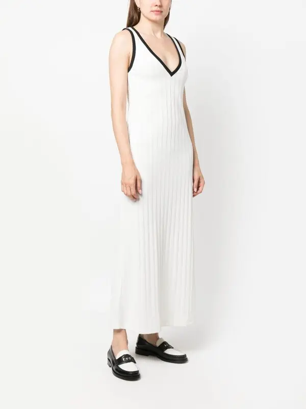 Viktor & Rolf Contrasting-trim Ribbed-knit Dress