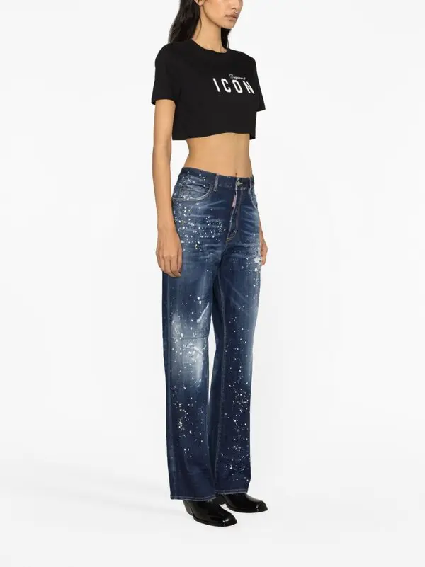 Dsquared2 Paint Splatter Denim Jeans