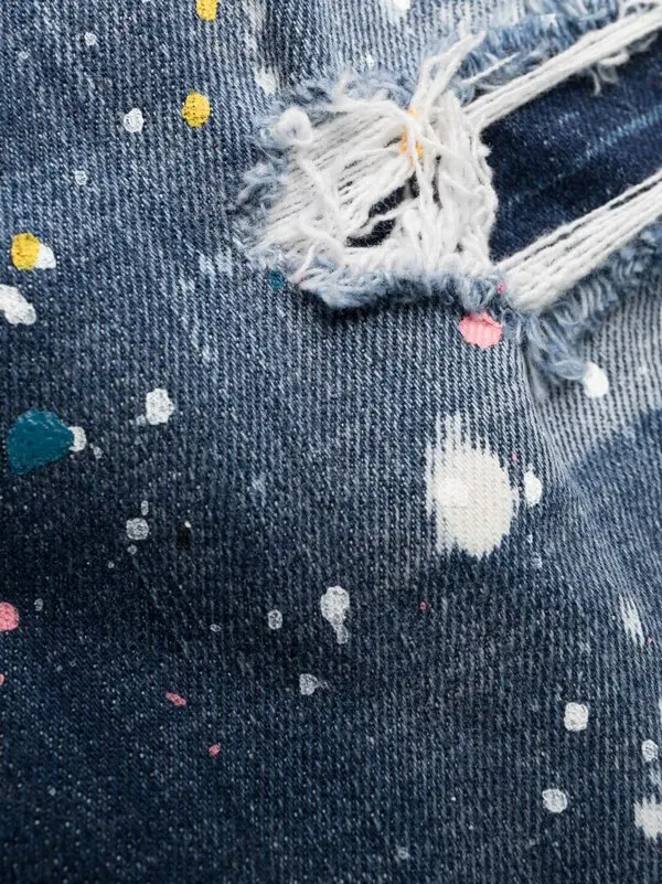 Dsquared2 Paint Splatter Denim Jeans