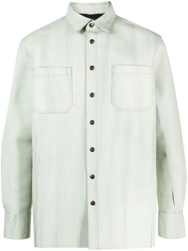 BOTTER Textured-finish Leather Shirt