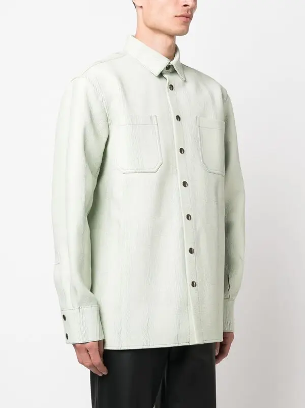 BOTTER Textured-finish Leather Shirt