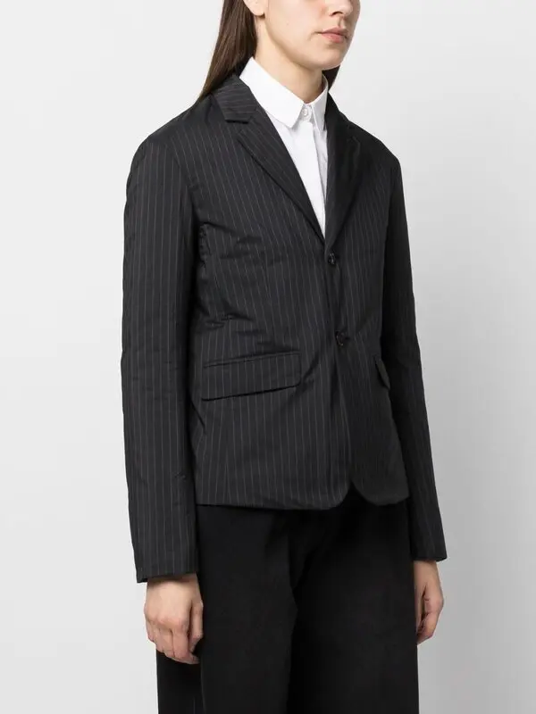 MAISON MARGIELA Single-breasted Pinstripe Blazer - Black
