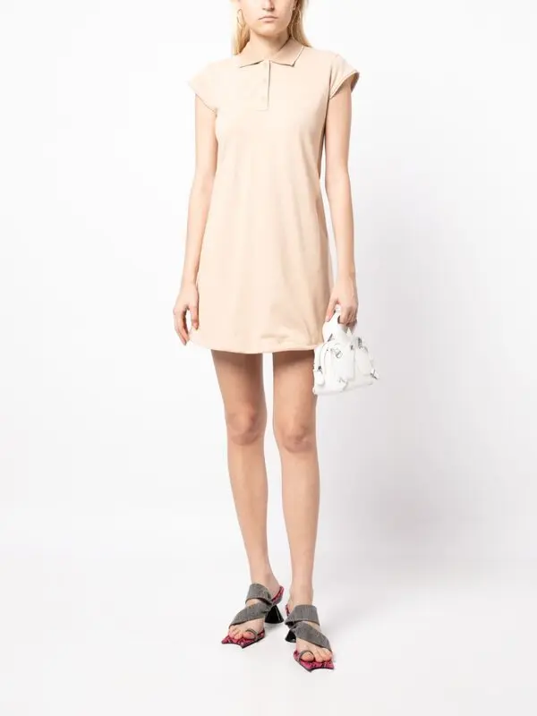 We11Done Contrasting Trim Flared Dress