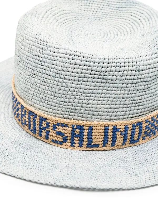 Borsalino Crochet Panama Straw Hat