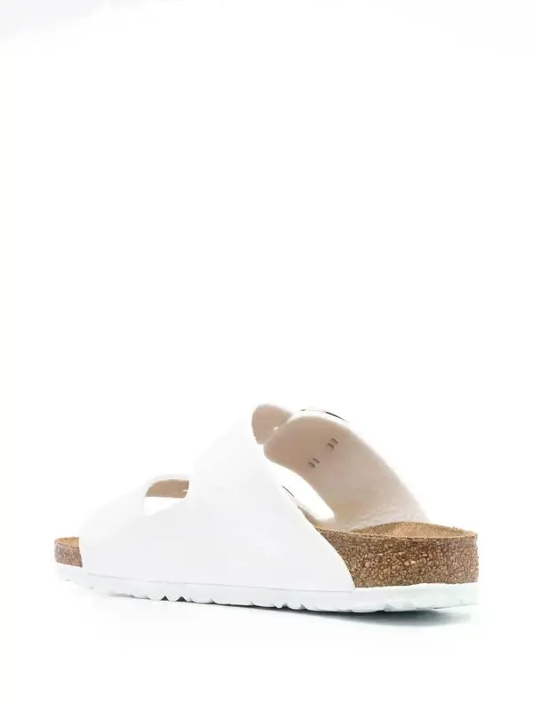 BIRKENSTOCK Arizona Big Buckle Leather Sandals - White