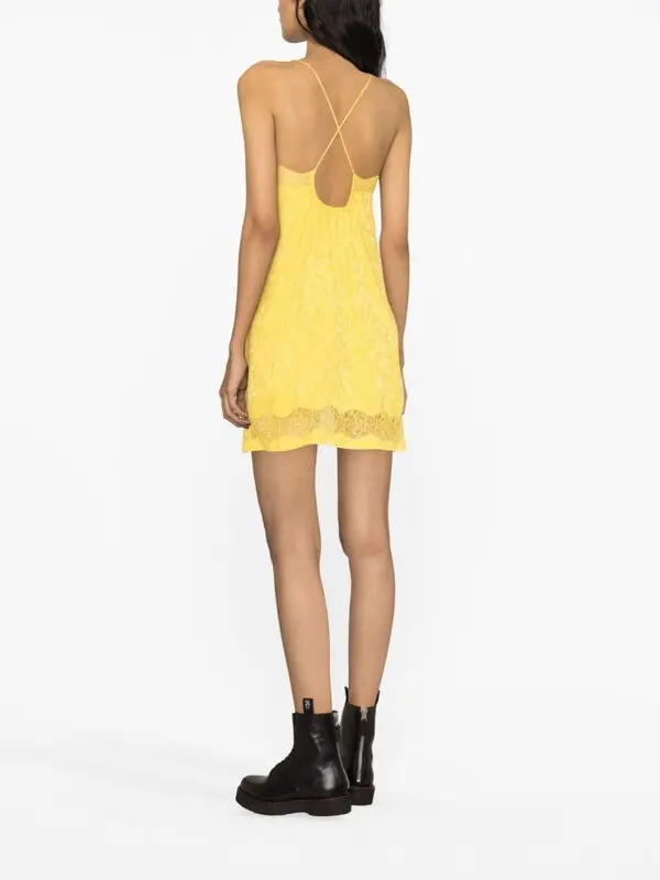Zadig&Voltaire Lace-trimmed Leopard Jacquard Minidress