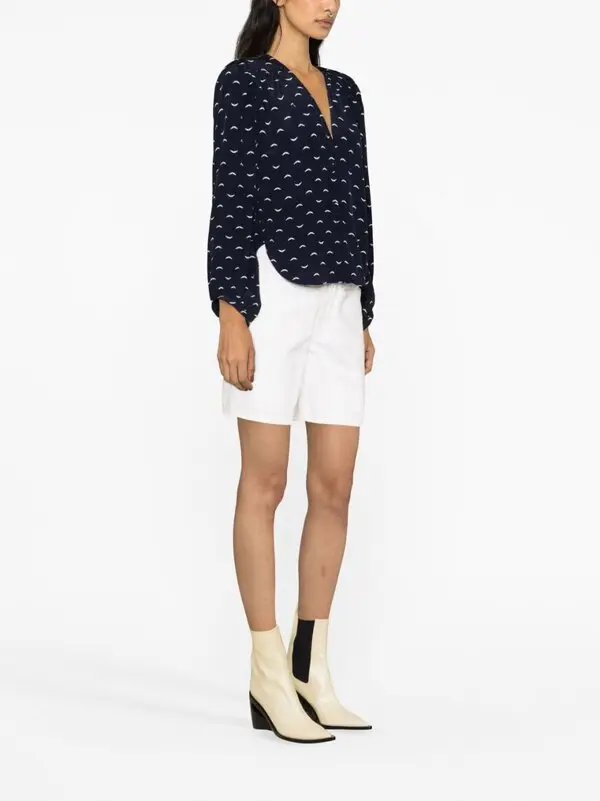 Zadig&Voltaire Graphic-print Long-sleeved Blouse