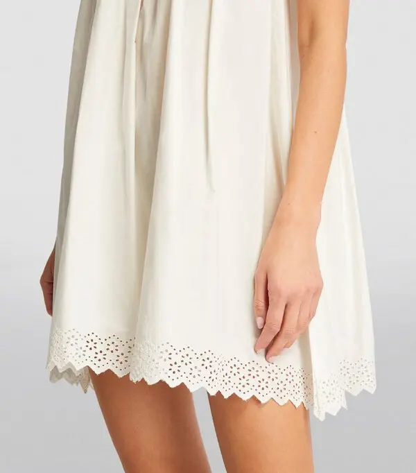 DEn Embroidered Musette Nightdress - White | Editorialist