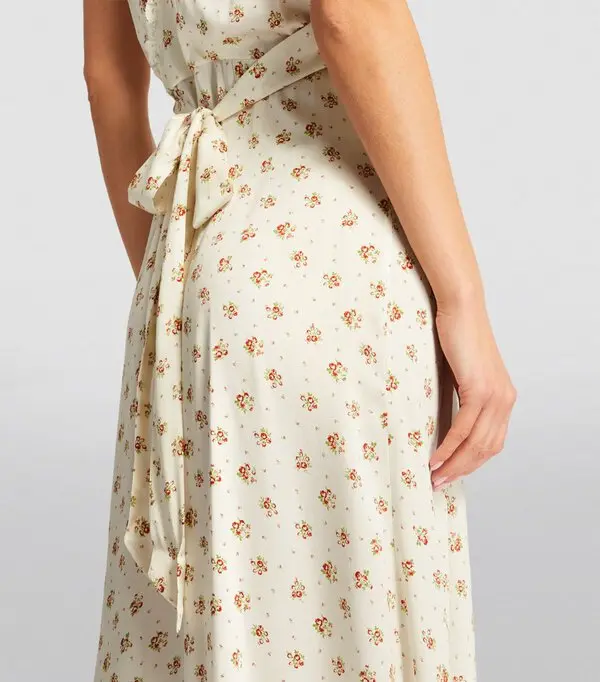 DÔEN Silk Floral Tahlia Midi Dress