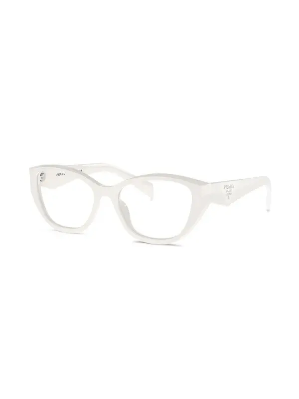 Prada Cat-eye Frame Glasses - White