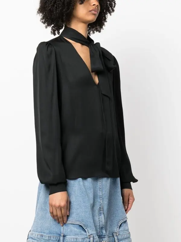 Moschino Pussy-bow Collar Blouse