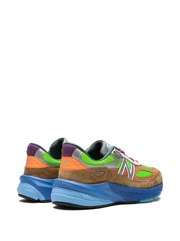 NEW BALANCE X Action Bronson 990 V6 Baklava Sneakers - Green