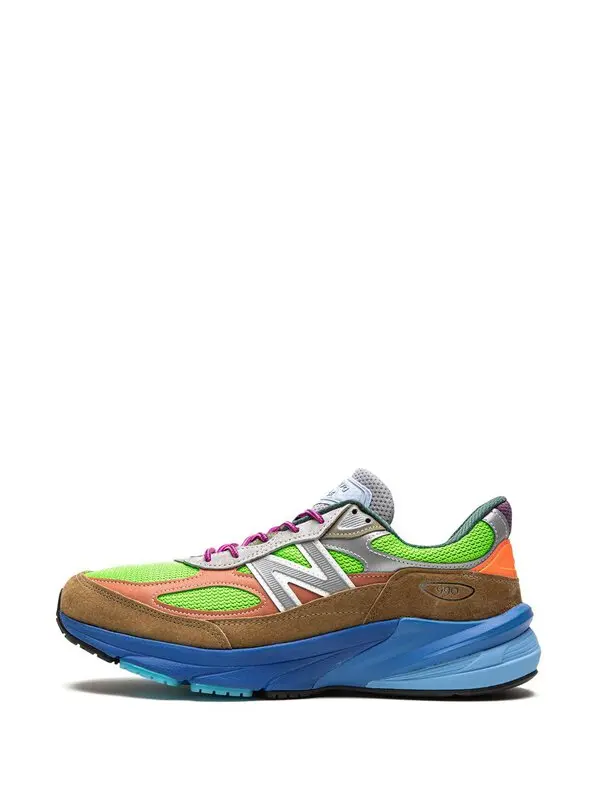 NEW BALANCE X Action Bronson 990 V6 Baklava Sneakers - Green
