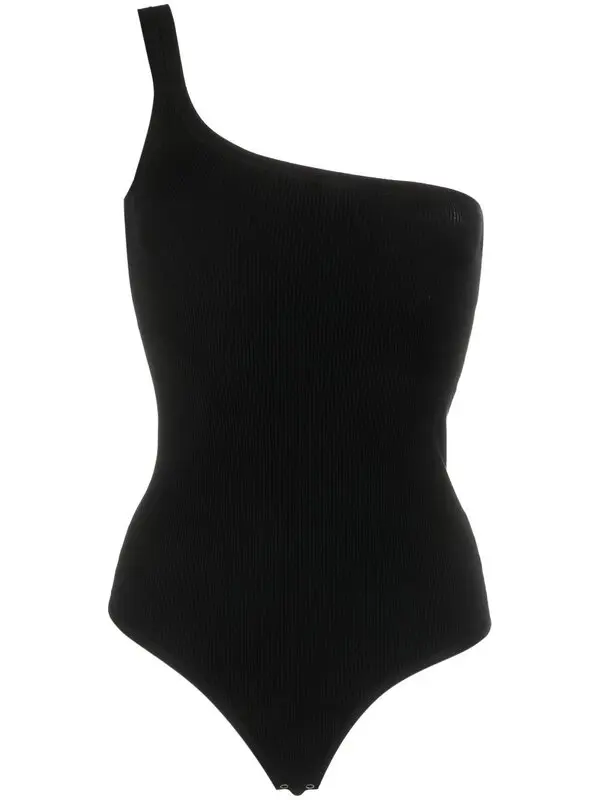 Michael Kors One-shoulder Ribbed-knit Bodysuit