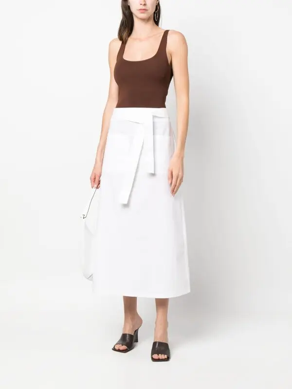 TOTEME Tie-waist Midi Skirt